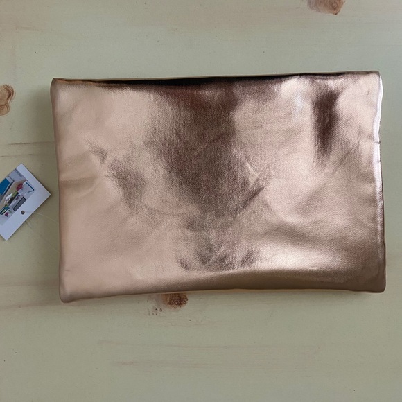 Bags | Rose Gold Small Pouch | Poshmark